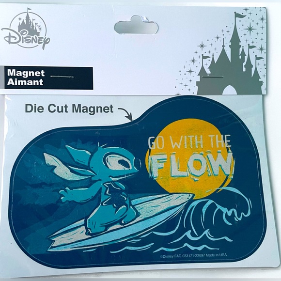 Disney | Accessories | Disney Stitch Magnet Go With The Flow New | Poshmark